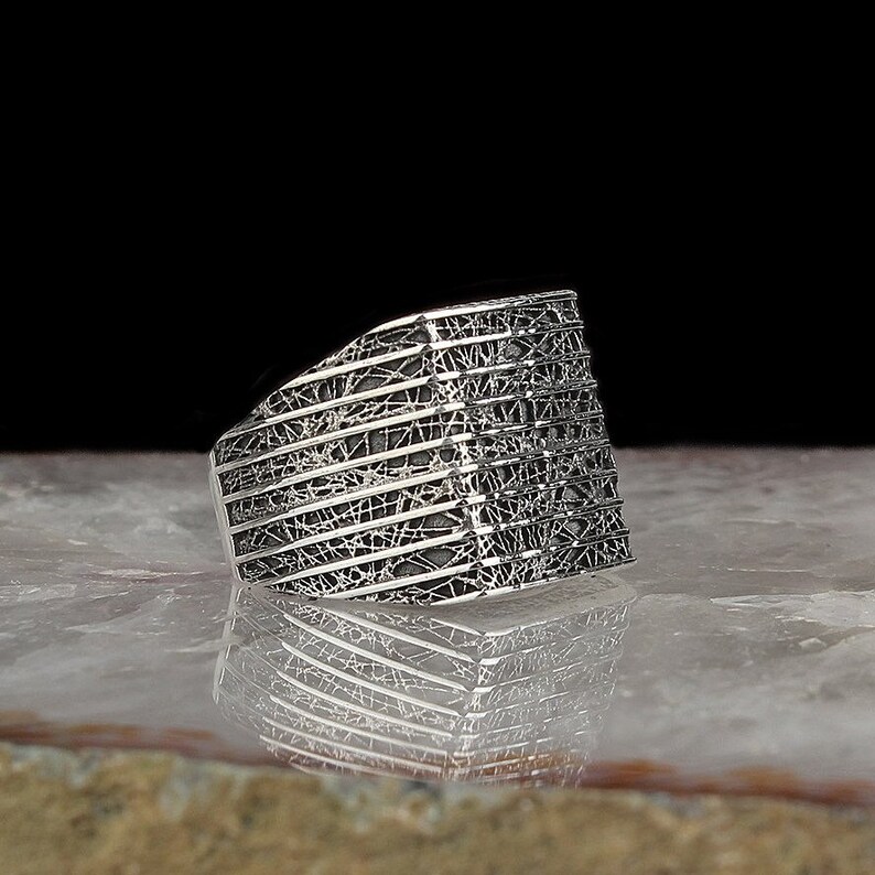 Spider Web Ring Unique Silver Ring Handmade Geometric Ring - Etsy