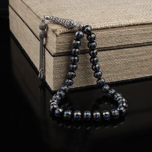 Unique Rosary, Oltu Stone Tasbih, Black Jet Stone Rosary, Genuine ...