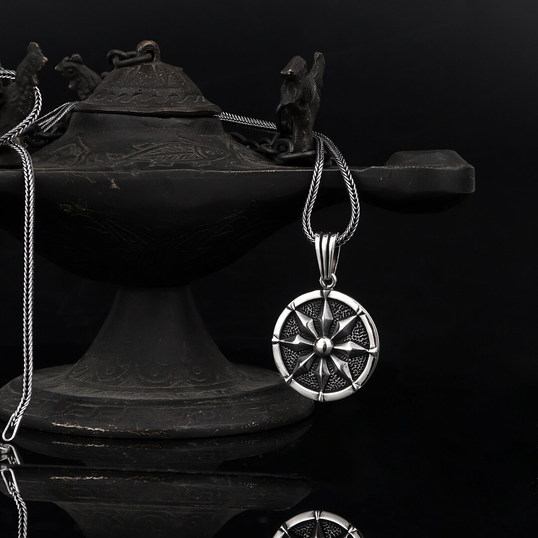 Symbol of Chaos Necklace Sterling Silver, Chaotic Star Pendant, Chaos ...