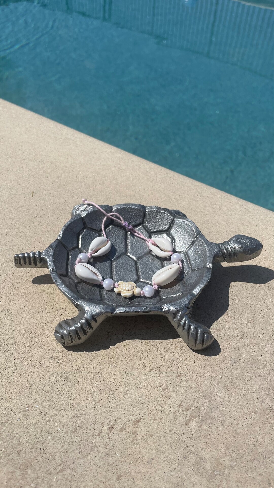 Puka Shell and Turtle Bracelet - Etsy