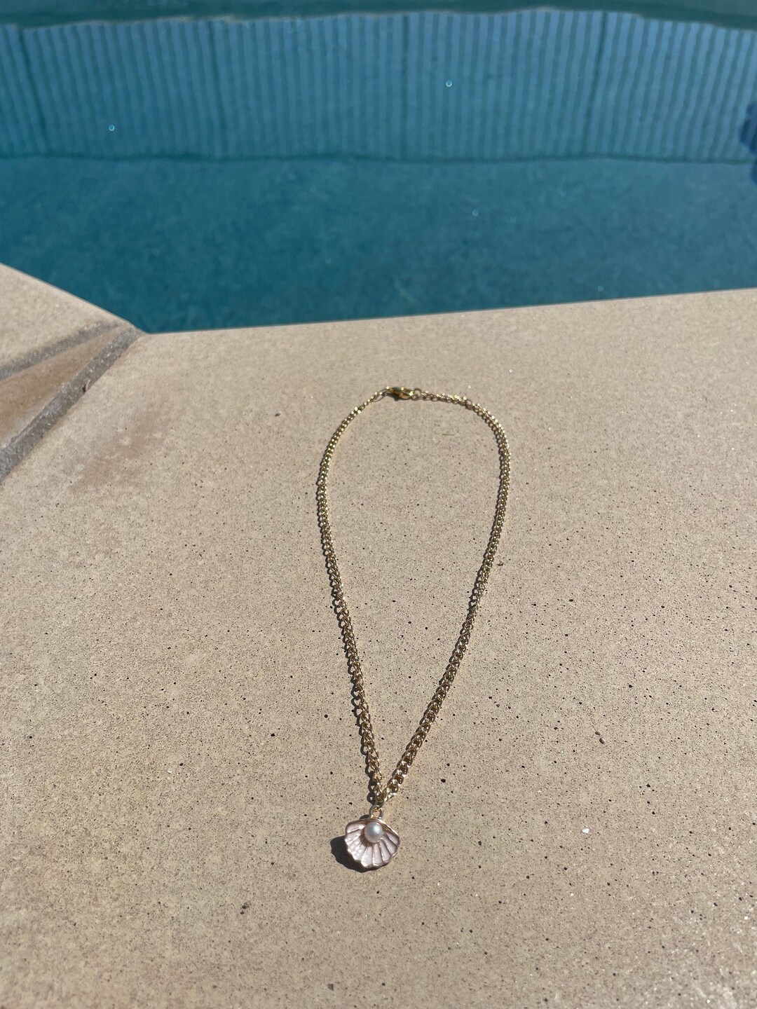 Pearly Shell Necklace - Etsy