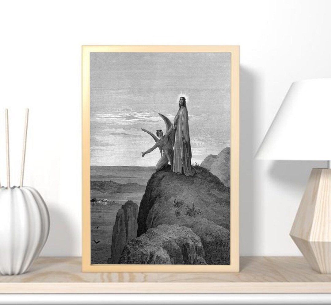 High Res Gustave Doré the Temptation of Christ 1866 Poster - Etsy