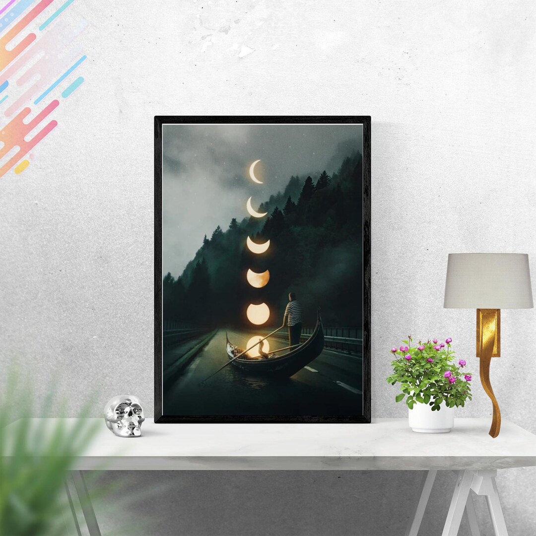 Moon Ride Poster - Etsy