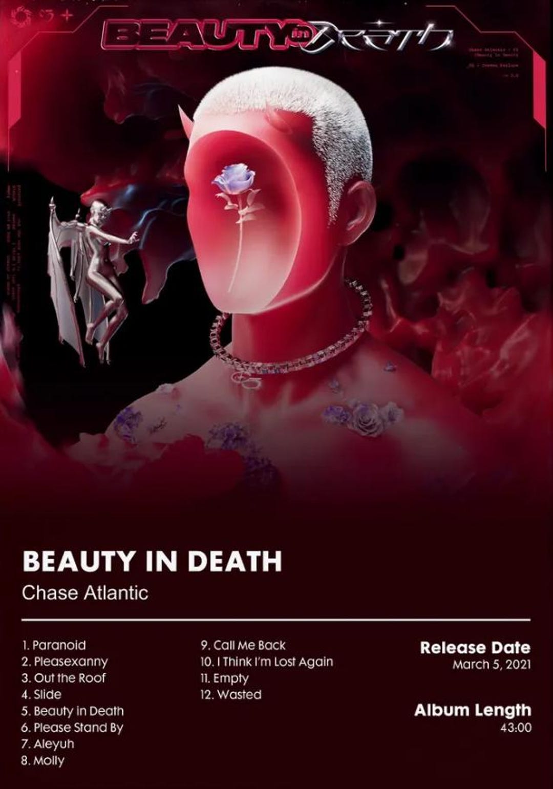 Beauty in Death Inspired Album Poster Print Alternative Rb Wall Art ...