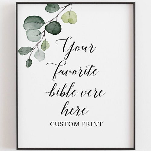 Personalized Bible Verse Printable Custom Bible Verse Digital - Etsy
