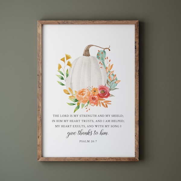 Psalm 28 7 - Etsy