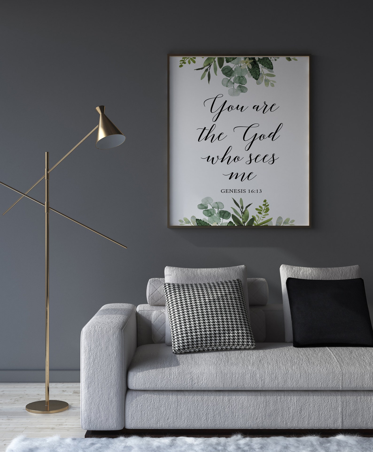 You Are the God Who Sees Me Print, Christian Prints, Genesis 16:13 ...