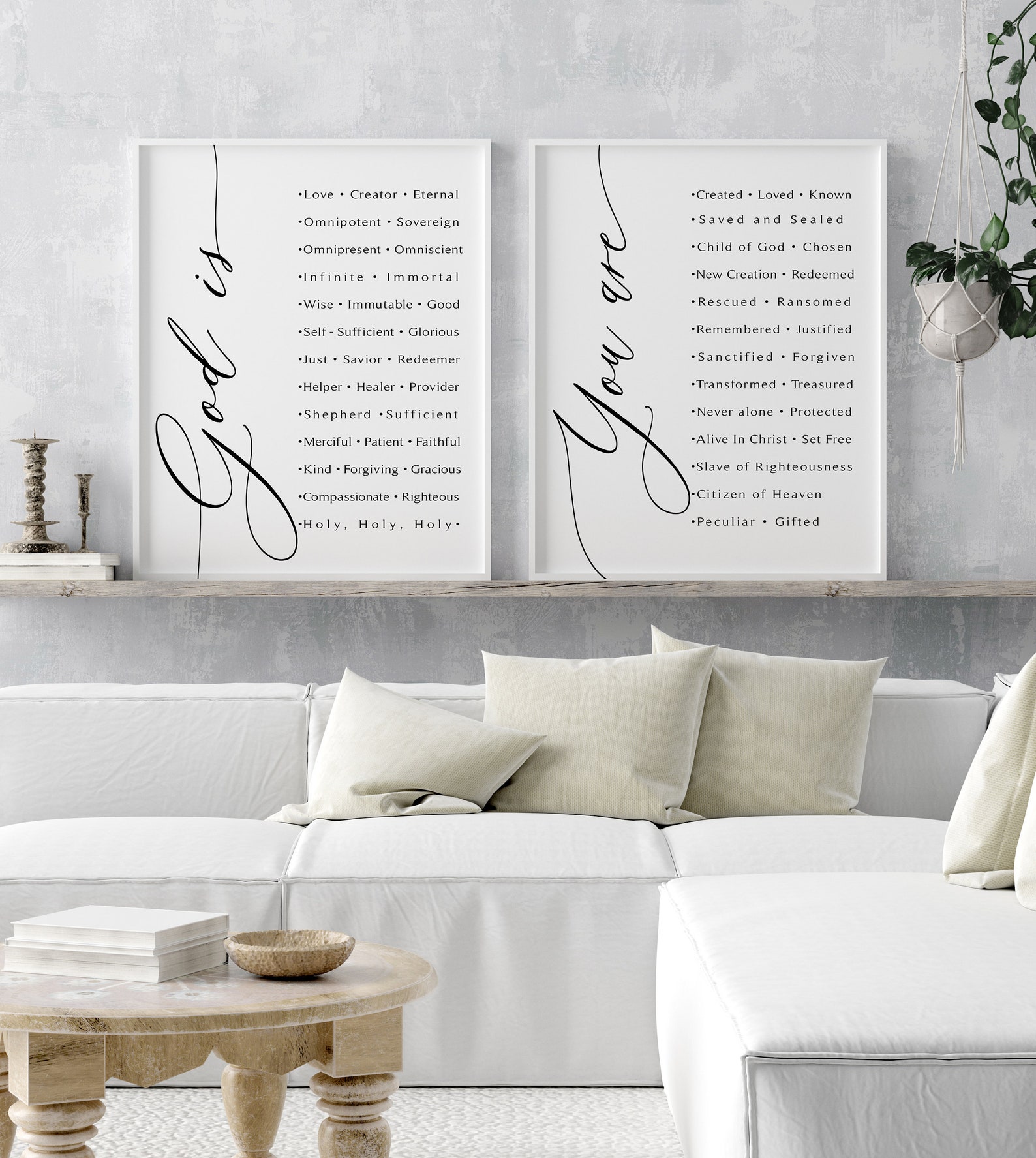 Character of God Print, Attributes of God, Who I Am in Christ, Identity ...
