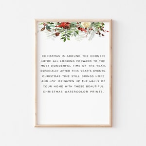 Christmas Wall Art, Christmas Sign Printable, Christmas Prints Set ...