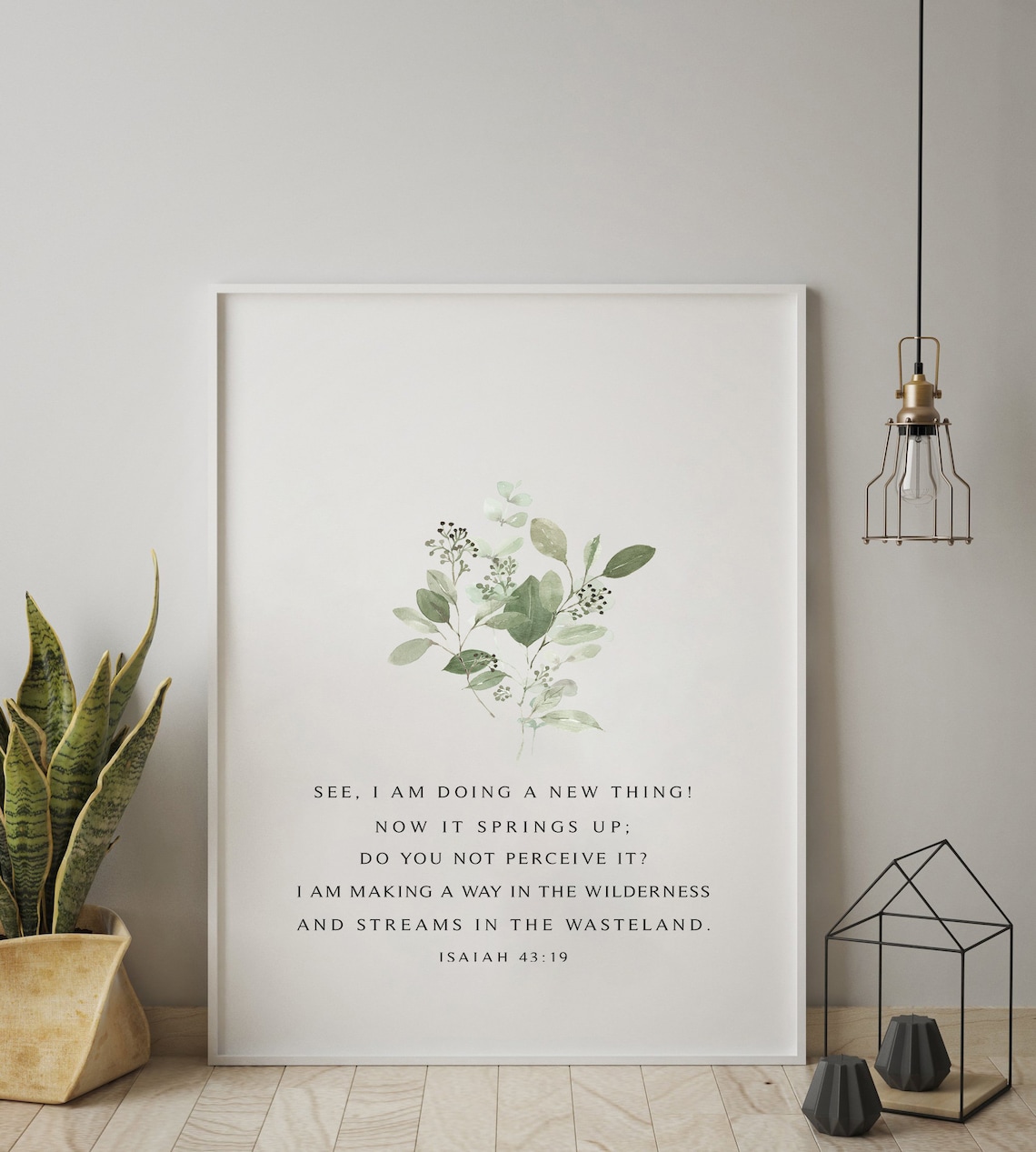 Isaiah 43:19 I Am Doing A New Thing Bible Verse Printable | Etsy