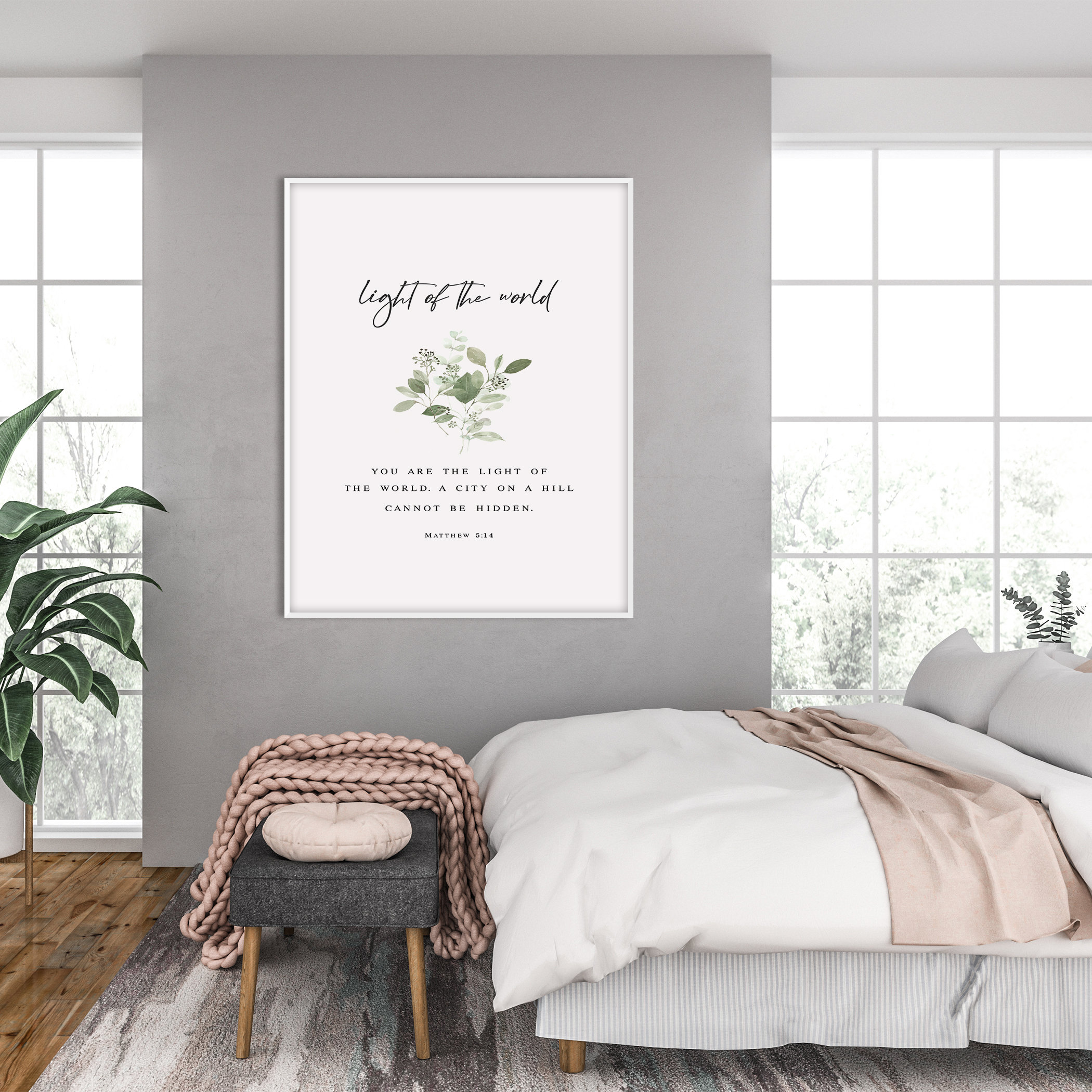 You Are the Light of the World Matthew 5:14 Bible Verse Wall - Etsy