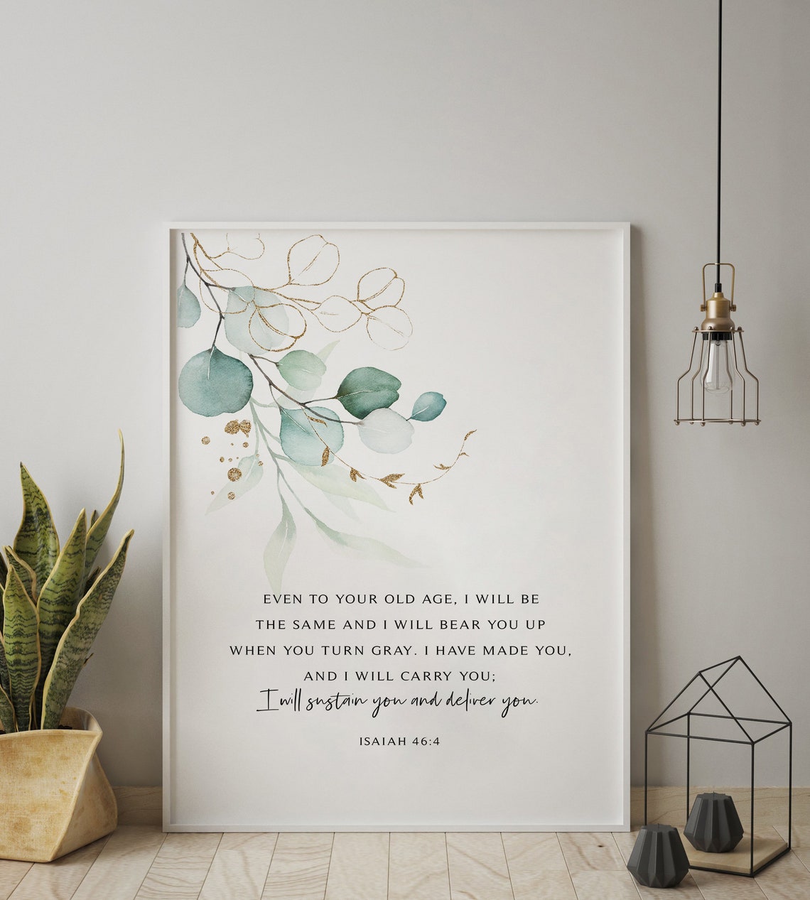 Isaiah 46:4 Bible Verse Printable Wall Art I Have Made You - Etsy