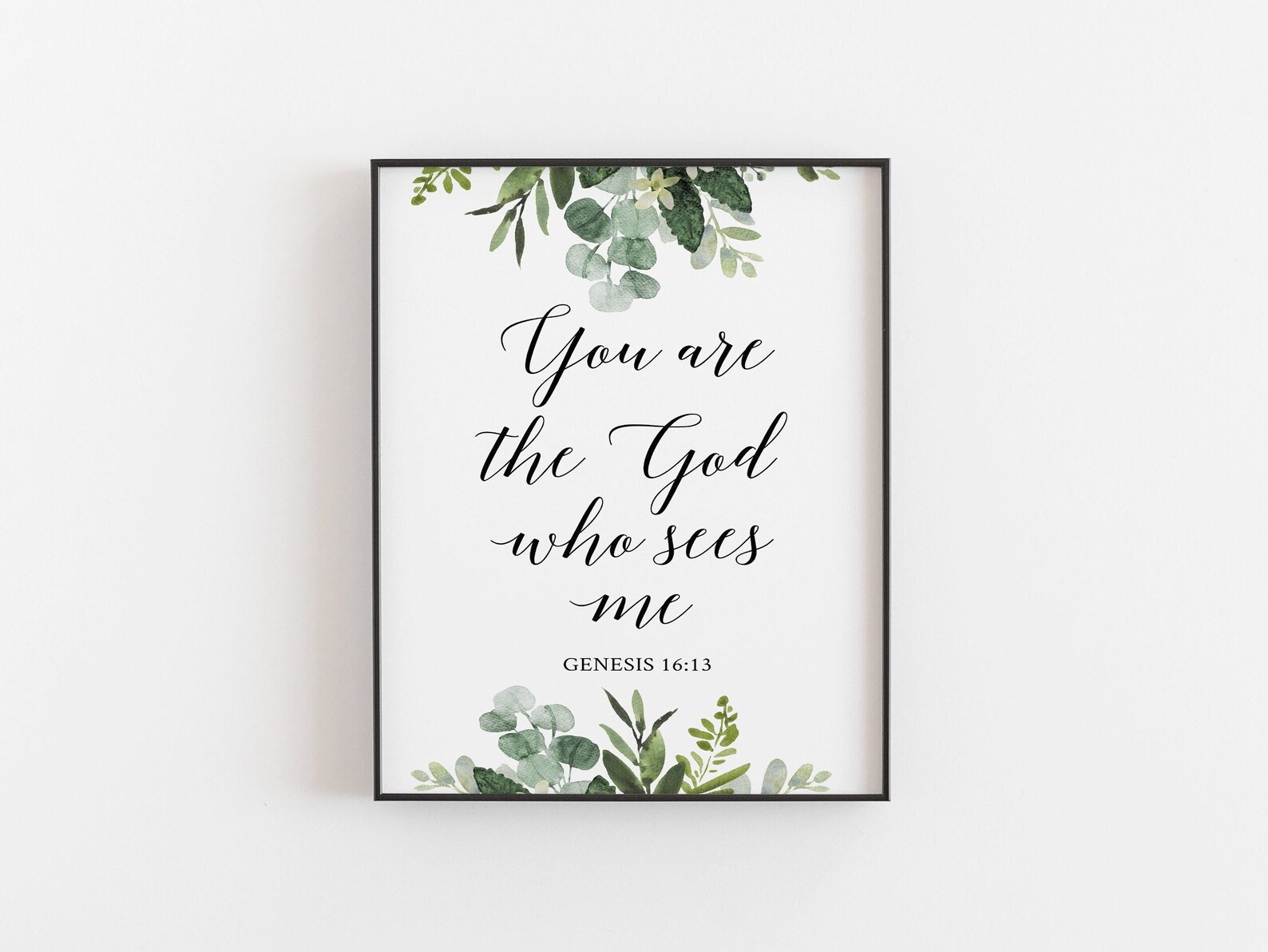 You Are the God Who Sees Me Print, Christian Prints, Genesis 16:13 ...