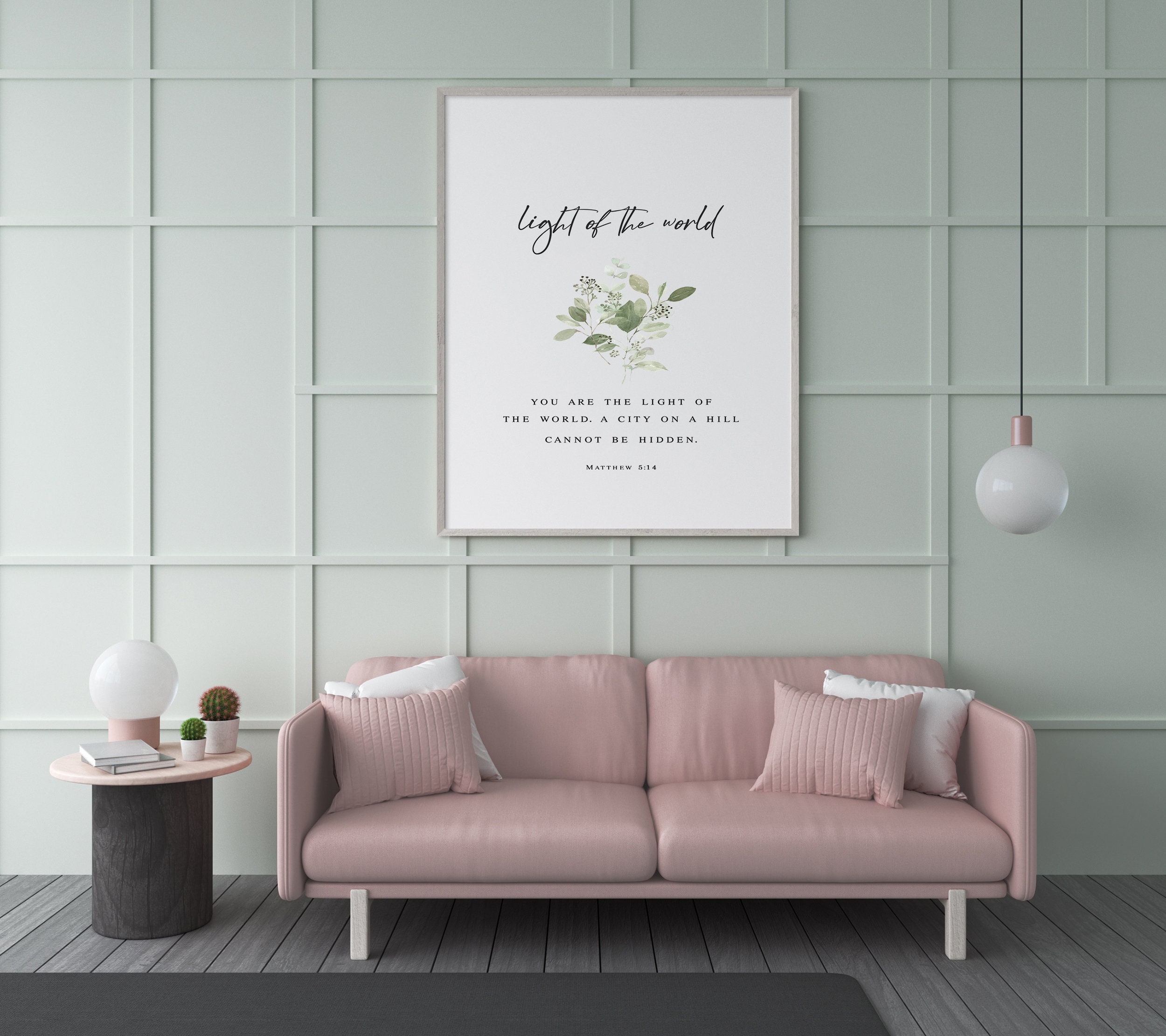 You Are the Light of the World - Matthew 5:14 Bible Verse Wall Art ...