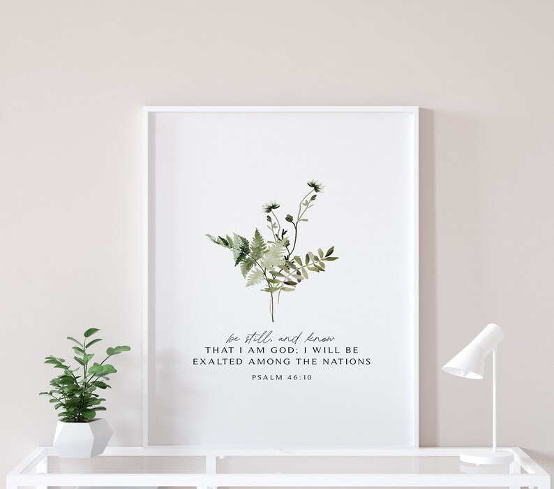 Bundle of 6 Psalms Bible Art Prints Scripture Downloads | Etsy