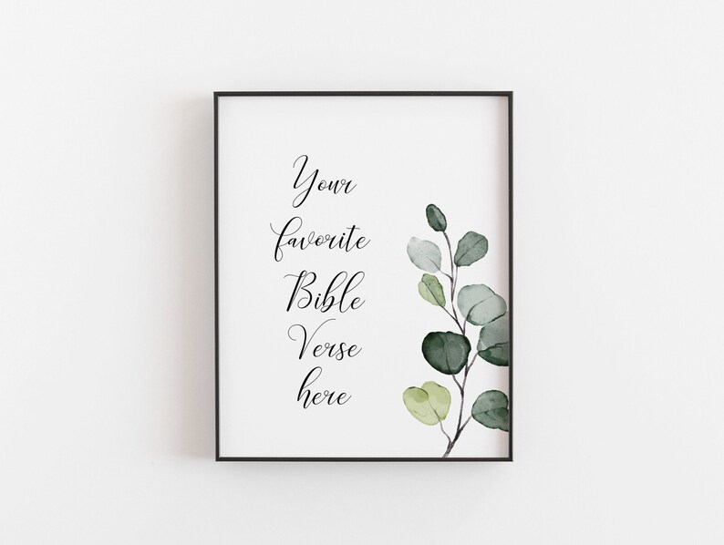 Custom Christian Digital Download Personalized Bible Art - Etsy