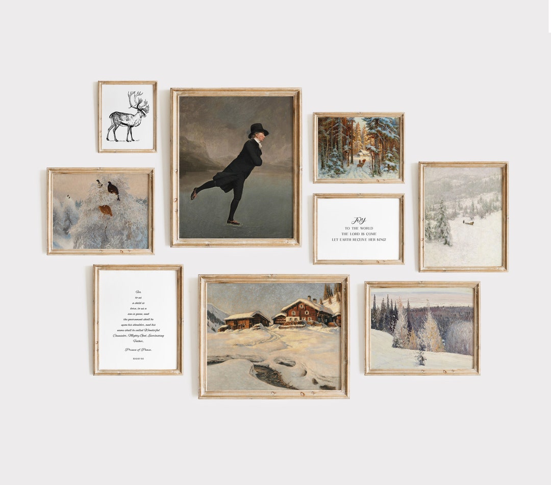 BUNDLE of 25 Christmas Bible Prints, Vintage Christmas Christian Wall ...