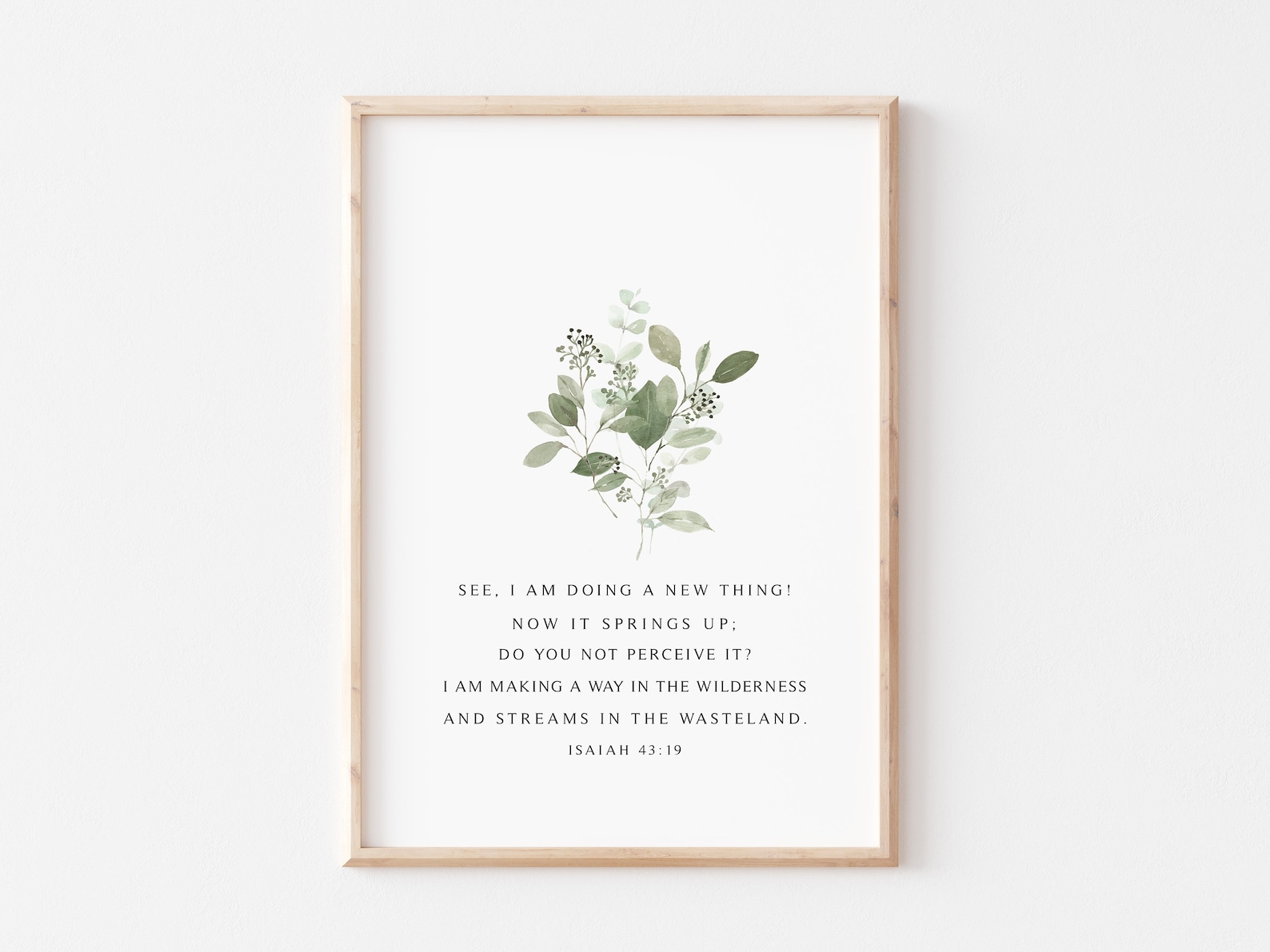 Isaiah 43:19 I Am Doing A New Thing Bible Verse Printable - Etsy