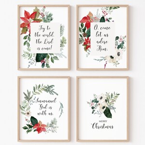 Holiday Bundle of 10 Scripture Prints, Set of 6 Psalms Bible Art Prints ...