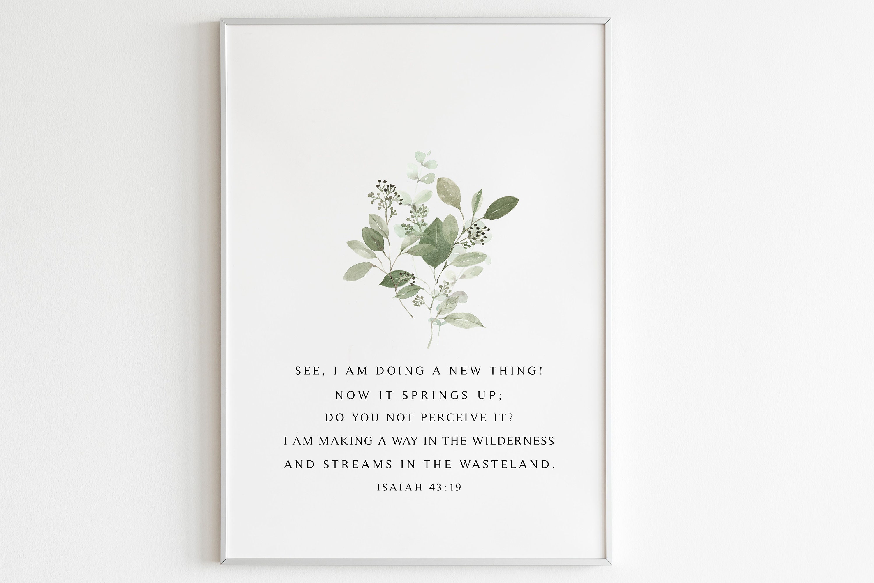 Isaiah 43:19 I Am Doing A New Thing Bible Verse Printable - Etsy