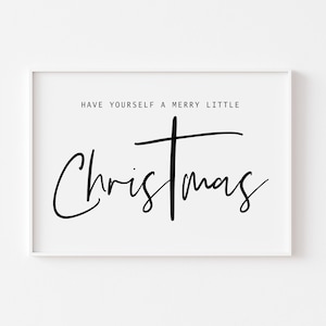 Christmas Wall Art, Christmas Sign Printable, Christmas Prints Set ...