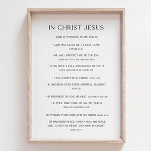 Promises of God Prints, Bible Verse Art Set of 3, Bible Promises Art ...