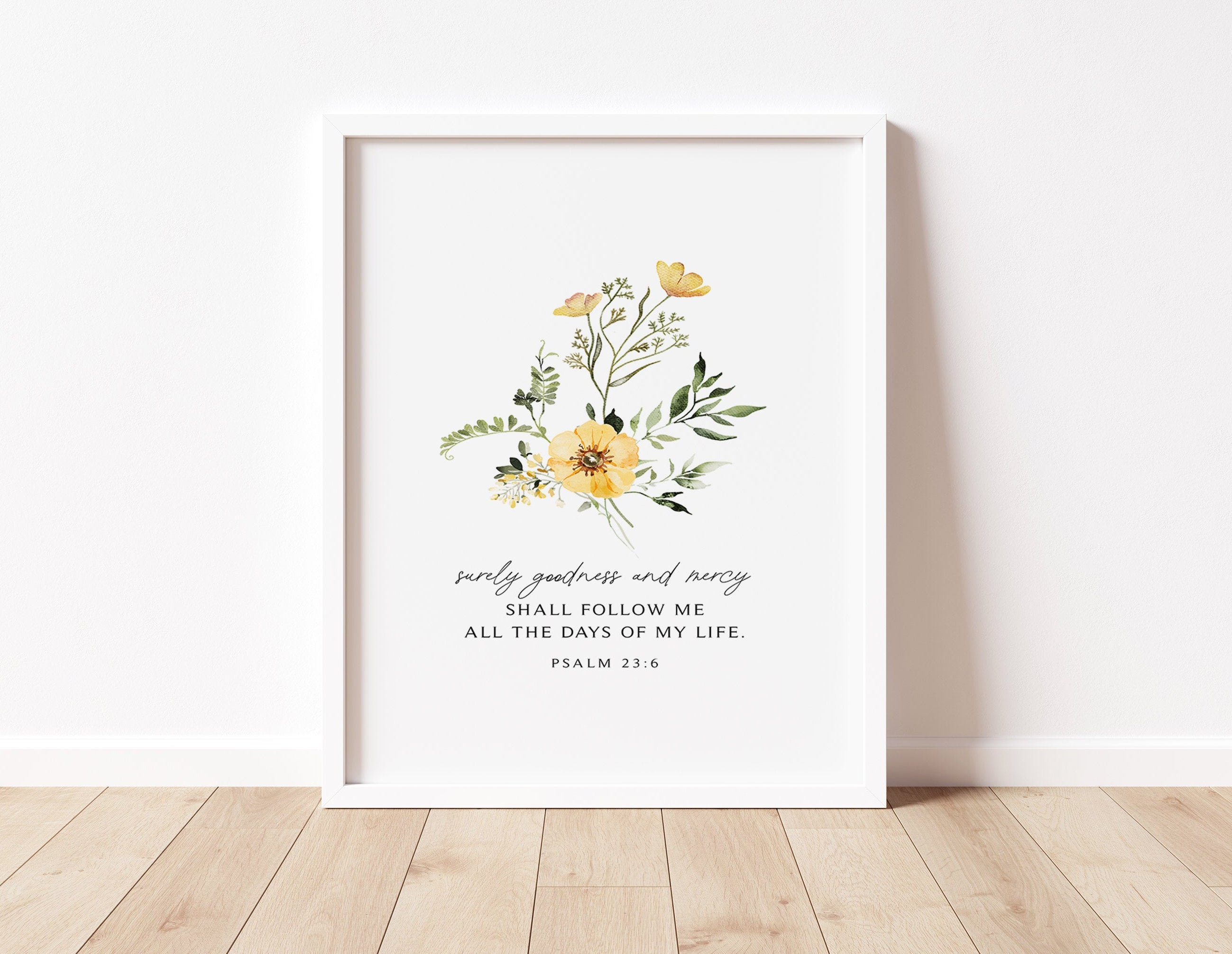 Bundle of 6 Psalms Bible Art Prints, Scripture Downloads, Summer ...