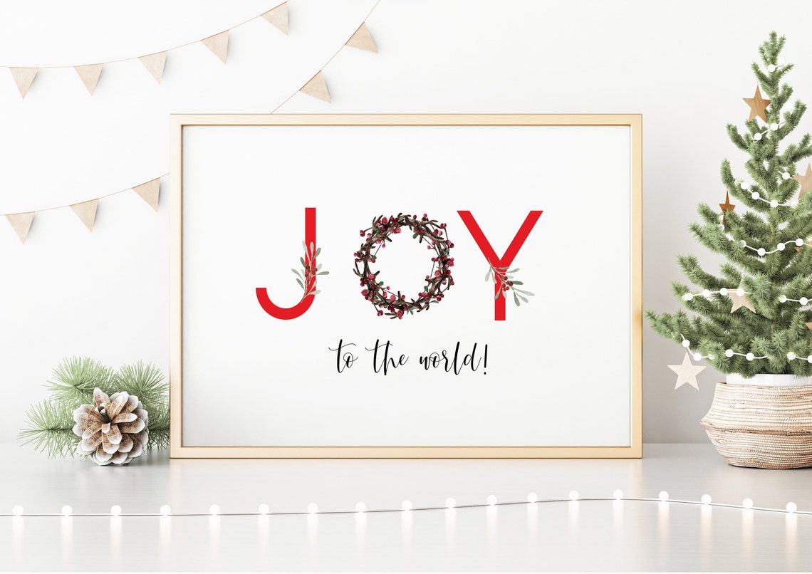 Christmas Wall Art, Christmas Sign Printable, Christmas Prints Set ...