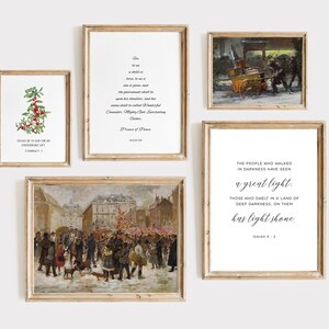 BUNDLE of 25 Christmas Bible Prints, Vintage Christmas Christian Wall ...