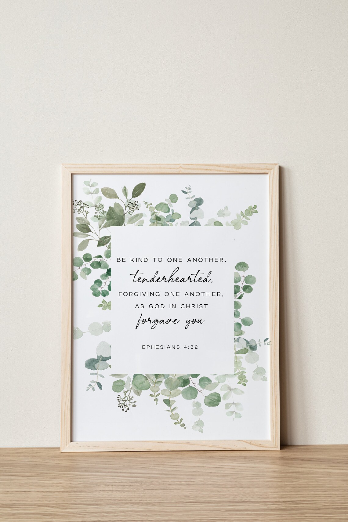 Ephesians 4:32 Be Kind to One Another Tenderhearted Bible - Etsy