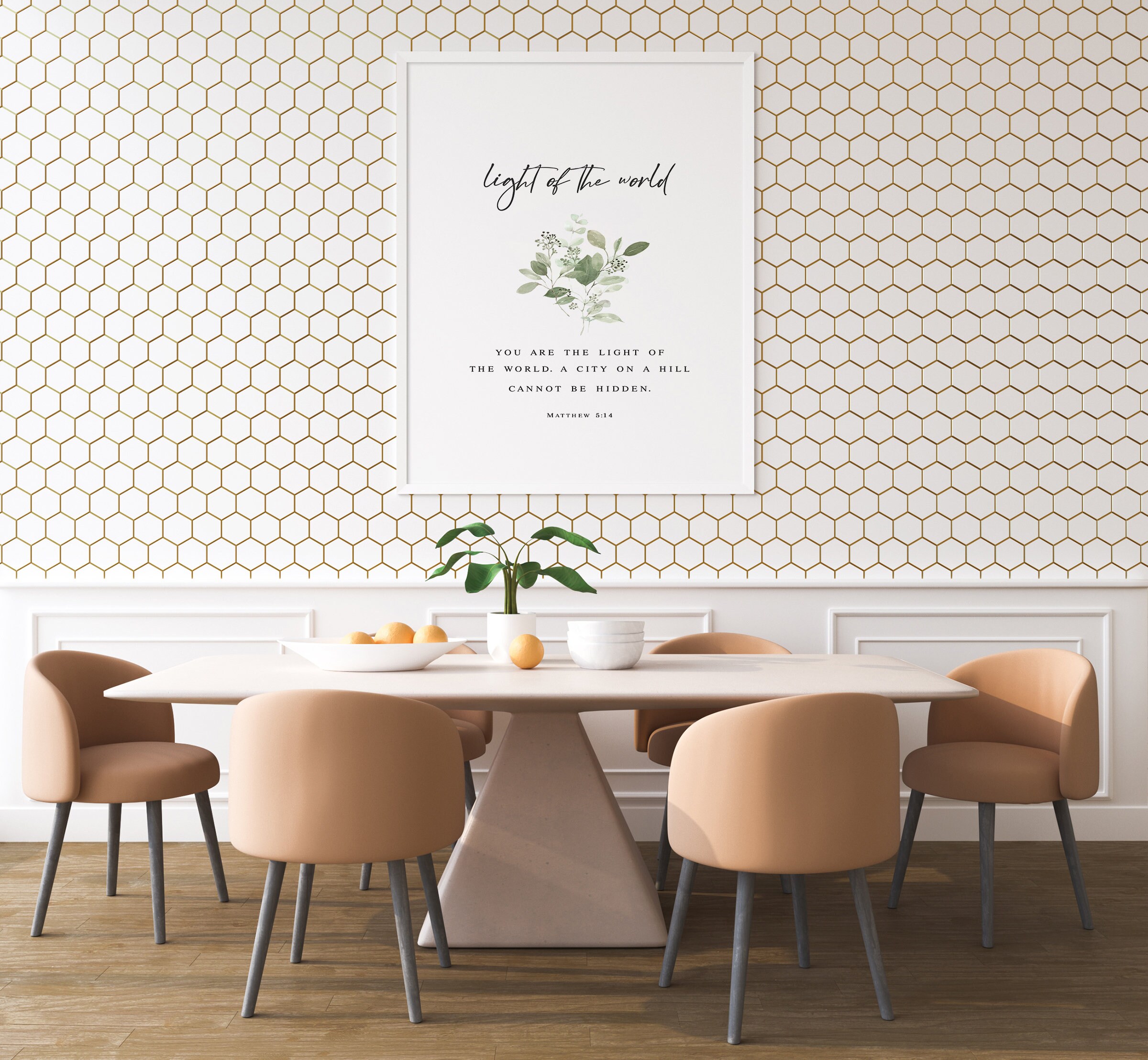 You Are the Light of the World Matthew 5:14 Bible Verse Wall - Etsy