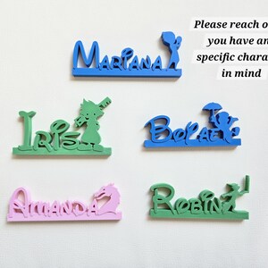 Customizable Disney Styled Name Plate, Personalized Desk Name Plate ...