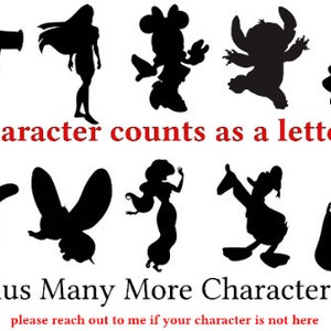 Customizable Disney Styled Name Plate Desk Name Plate Disney - Etsy