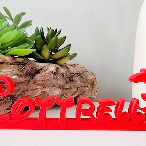 Customizable Disney Styled Name Plate, Personalized Desk Name Plate ...