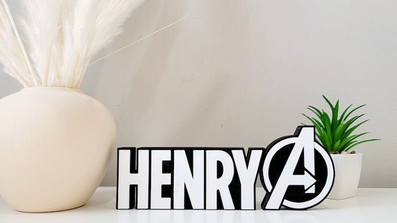 Personalized Superhero Name Plate Avengers Desk Plate Marvel - Etsy