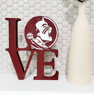 Personalized Florida State LOVE Sign, Seminole Graduation Present ...