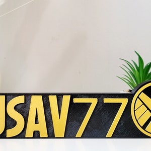 Personalized Superhero Name Plate, Avengers Desk Plate, Marvel Comics ...