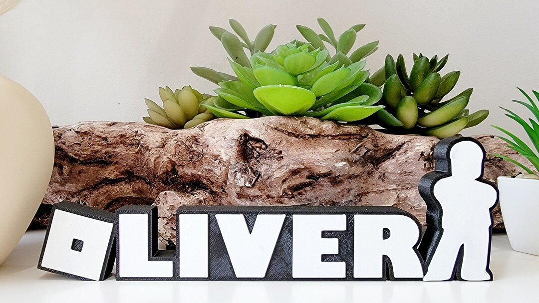 Customizable Roblox Styled Name Plate Desk Name Plate Roblox Themed ...