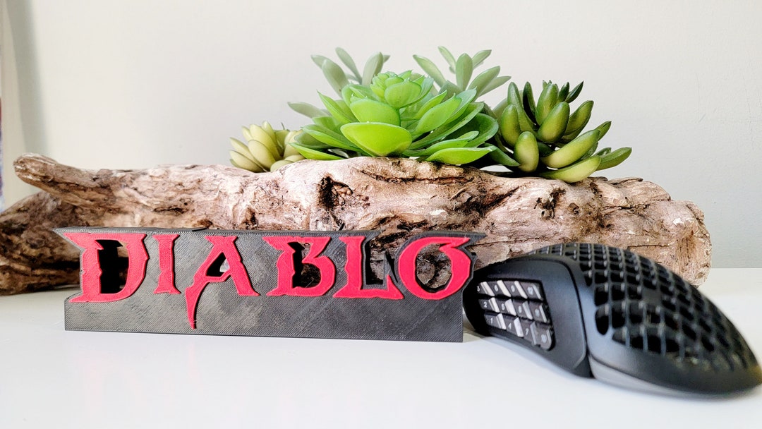 Diablo Name Plate, Diablo Decor, Gamer Decor, Personalized Gifts ...