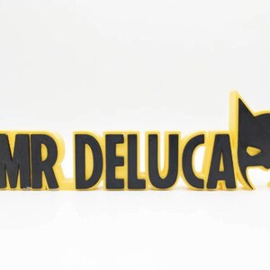 Personalized Superhero Name Plate, Avengers Desk Plate, Marvel Comics ...