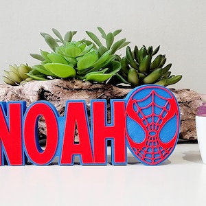 Personalized Superhero Name Plate, Avengers Desk Plate, Marvel Comics ...