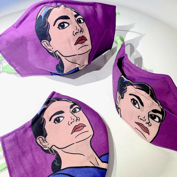 AOC Mask Adjustable Alexandria Ocasio-cortez Face Mask | Etsy