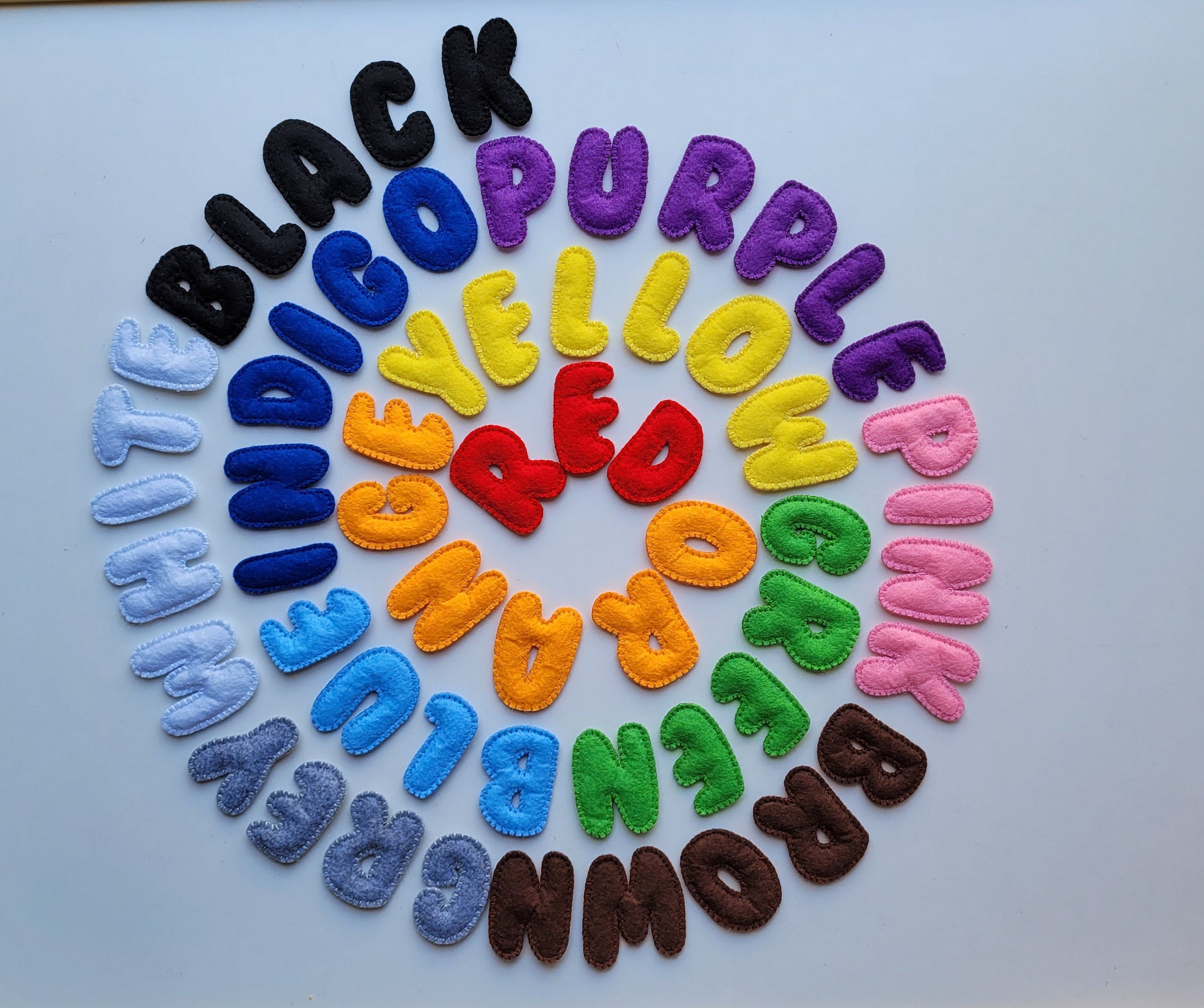 Felt Stuffed English Alphabet Letters for Kids Learning Colourful ...