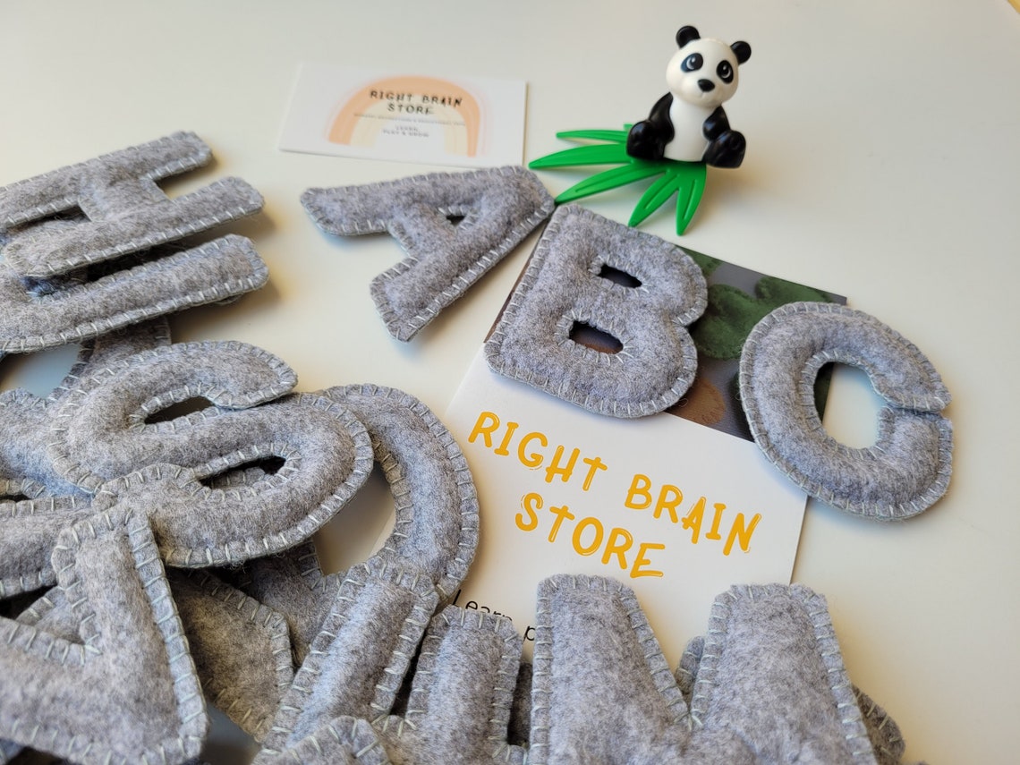 Toddler Preschool Toy Handmade Alphabet Letters Uppercase Alphabet Set ...