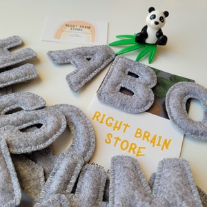 Toddler Preschool Toy Handmade Alphabet Letters Uppercase Alphabet Set ...