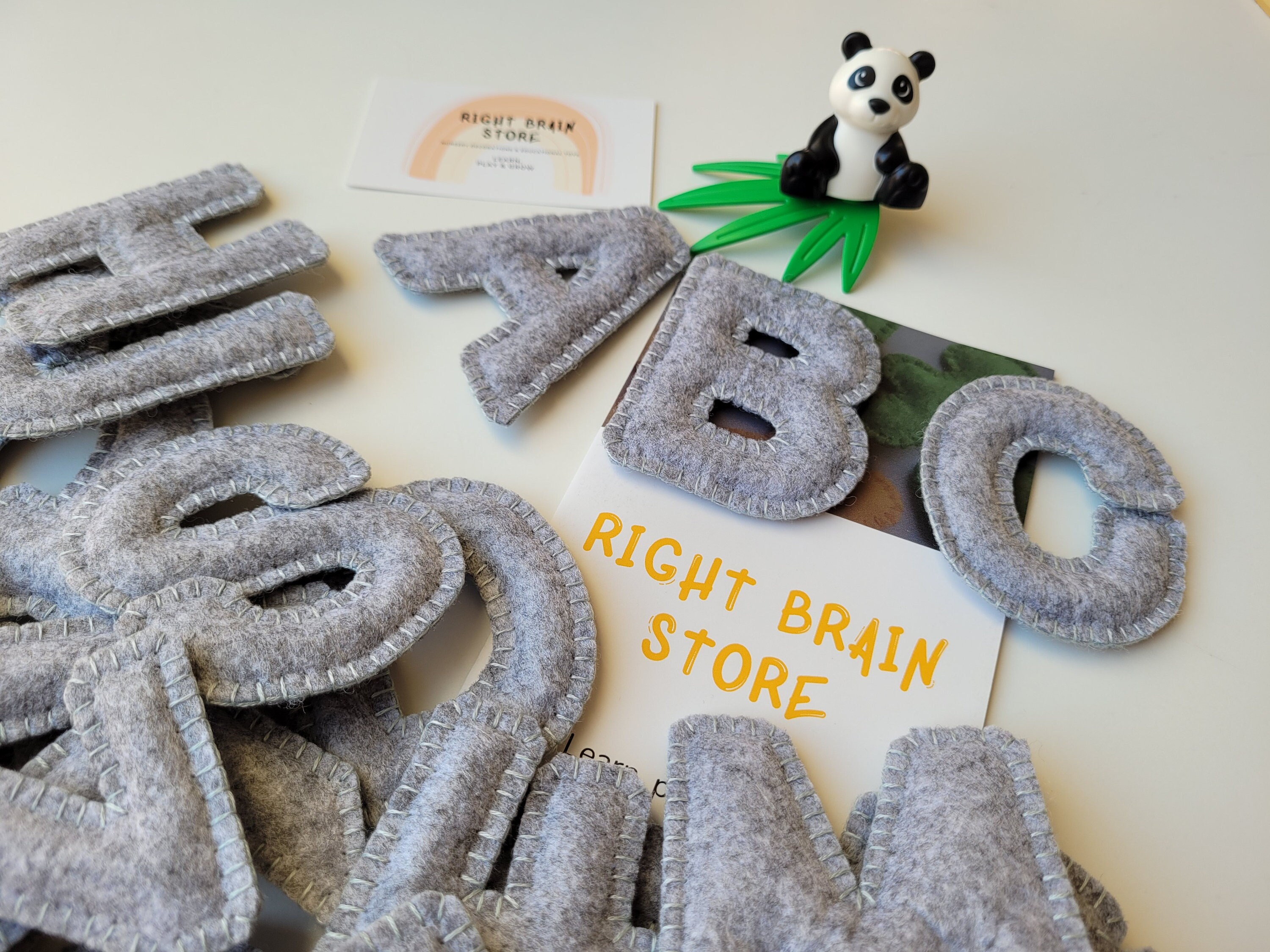Toddler Preschool Toy Handmade Alphabet Letters Uppercase Alphabet Set ...
