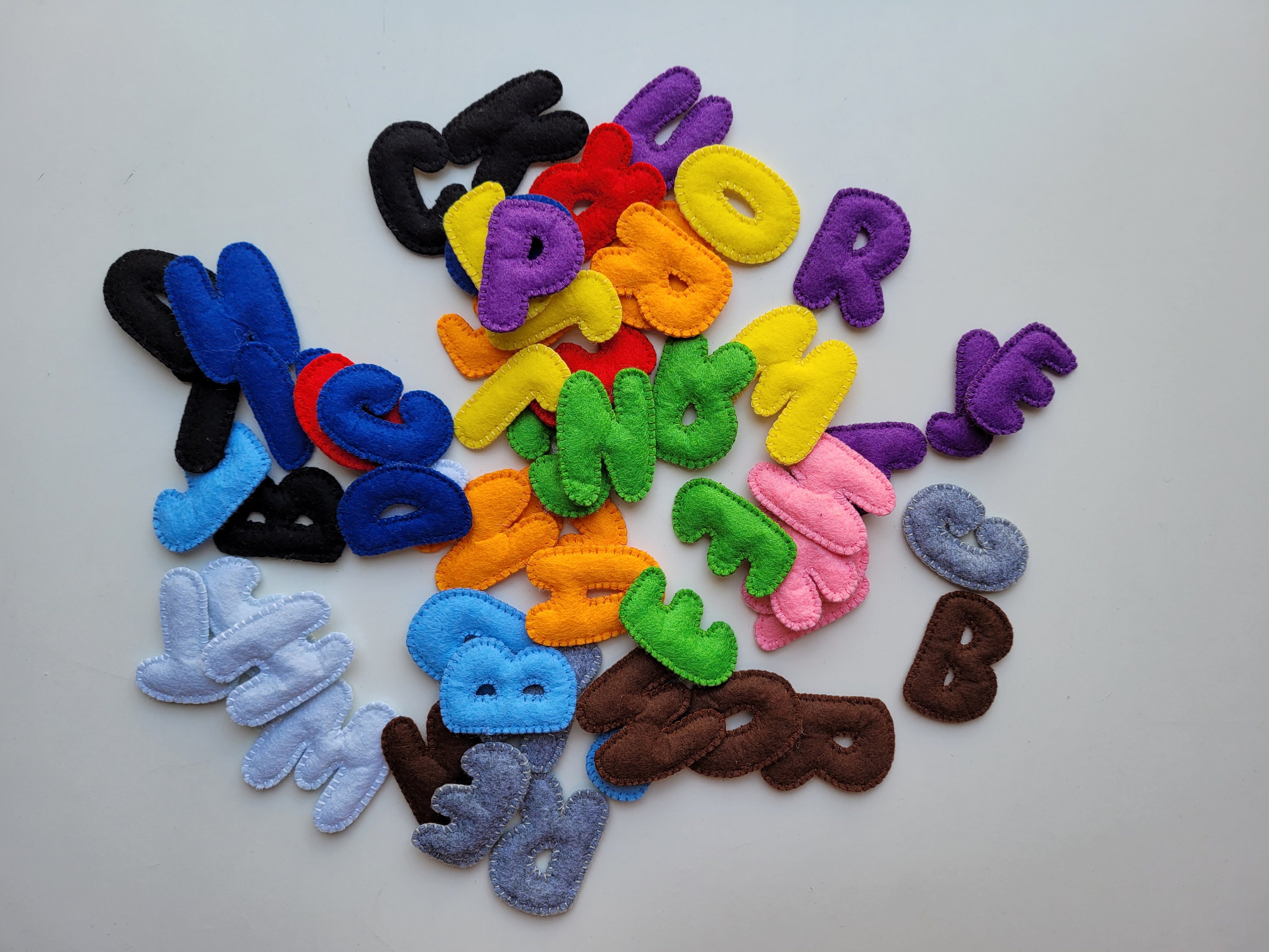 Felt Stuffed English Alphabet Letters for Kids Learning Colourful ...