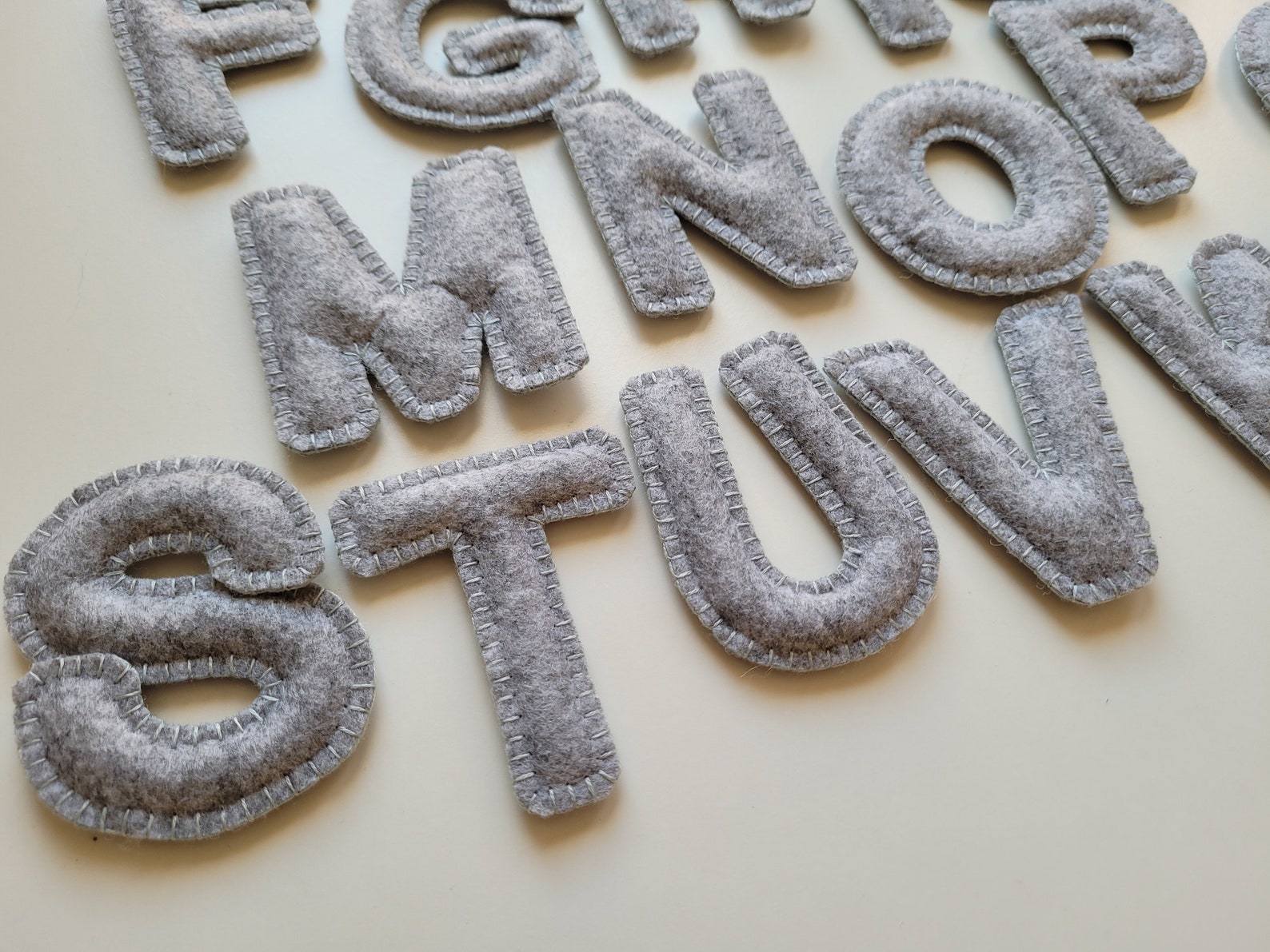 Toddler Preschool Toy Handmade Alphabet Letters Uppercase Alphabet Set ...