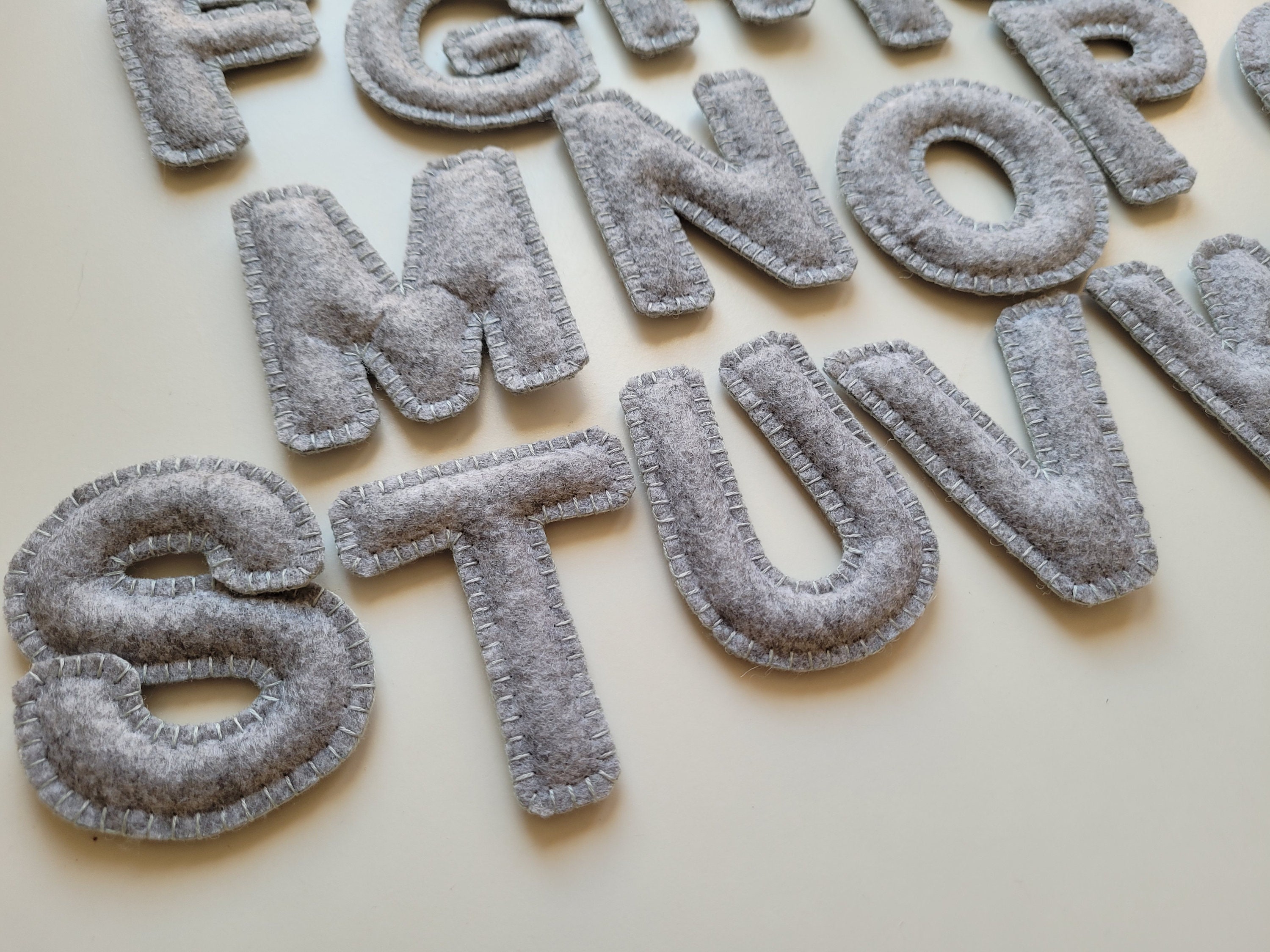 Toddler Preschool Toy Handmade Alphabet Letters Uppercase Alphabet Set ...