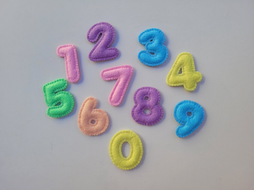 Felt Stuffed Numbers for Kids Toddler Learning Toy Soft Numbers Set 0 ...